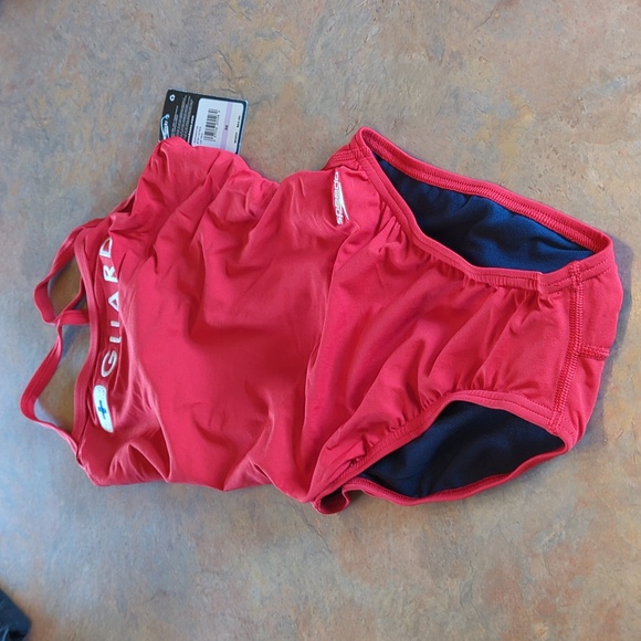 Speedo | Swim | Speedo Lifeguard Red One Piece Swimsuit With Keyhole ...